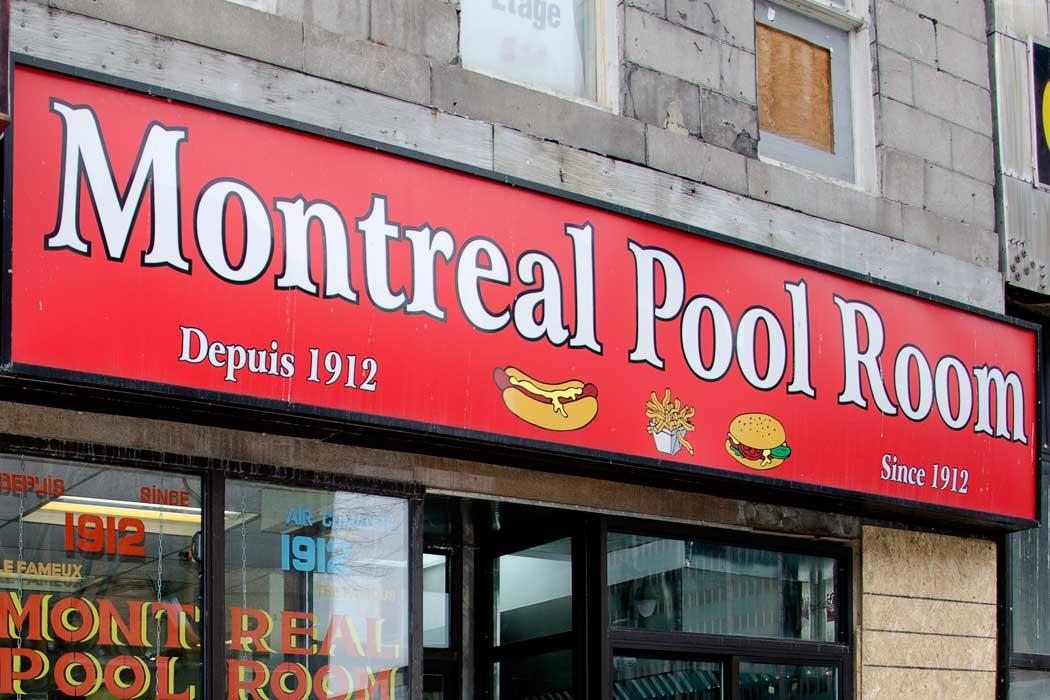 Montreal Pool Room Sign - 2012 | 100objects