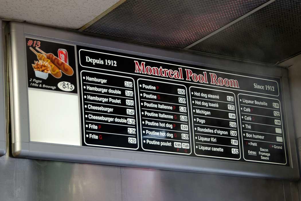 Montreal Pool Room Sign - 2012 | 100objects